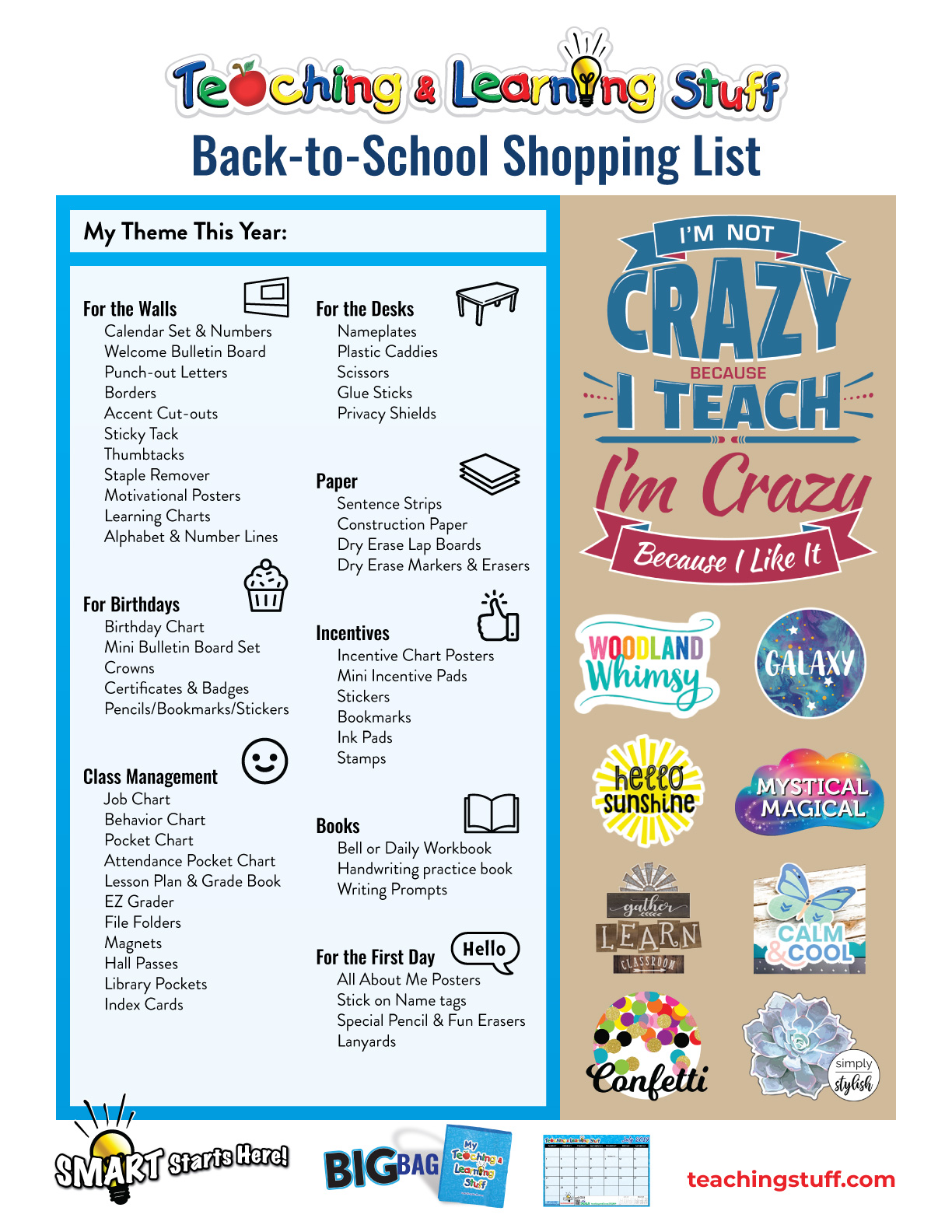 Back-to-School Shopping List : Teaching & Learning Stuff