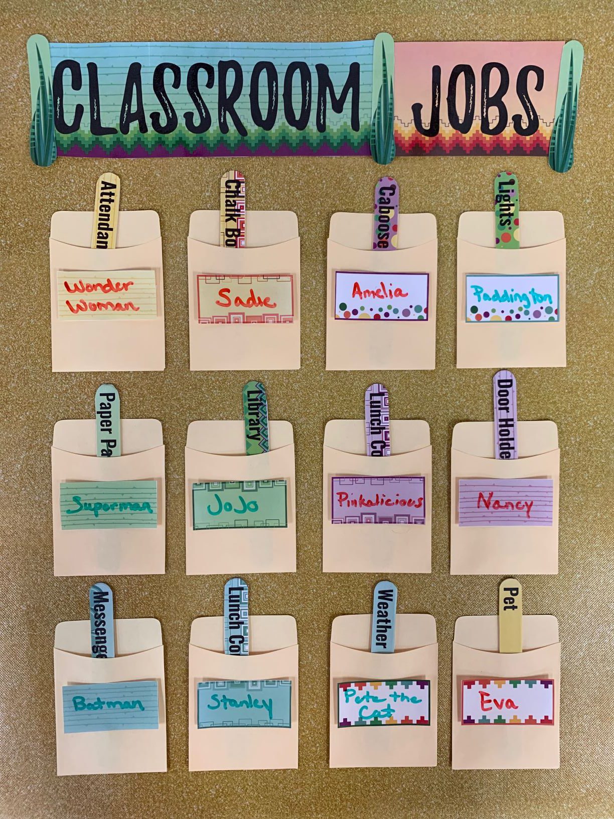 Classroom Management Tools: Job Organization : Teaching & Learning Stuff