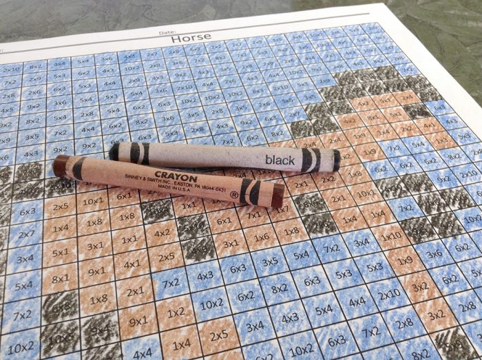 Coloring Squared Math Practice : Teaching & Learning Stuff